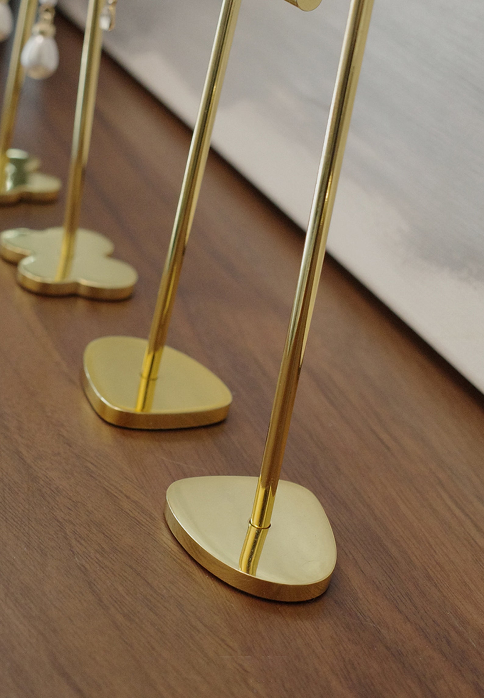 Gold Metal Earring Holder Earring Stand Jewelry Organizer - Etsy