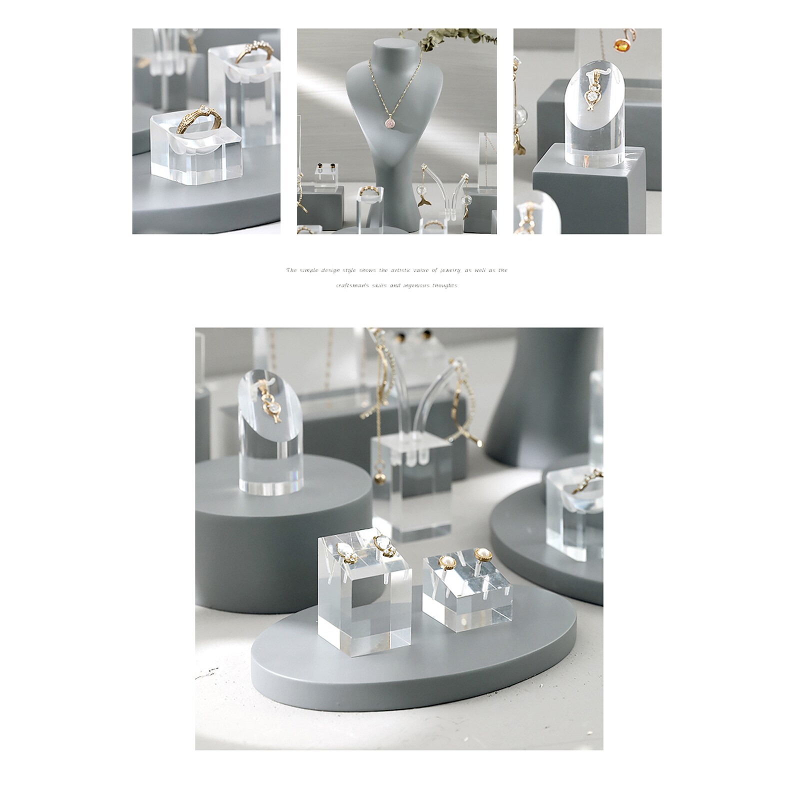 Grey Mannequin Display for Jewelry Display Necklace Holder - Etsy