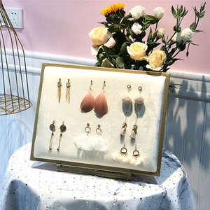 Velvet Earring Display Frame, Velvet Jewelry Display, Earring Holder ...
