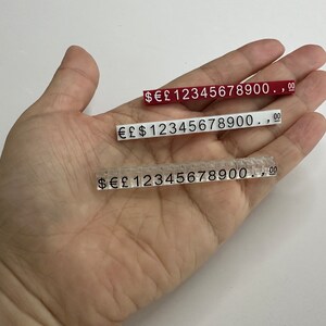 Price Tag, Price Sign, Mini Price Tag, Price Tag for Jewelry Display ...