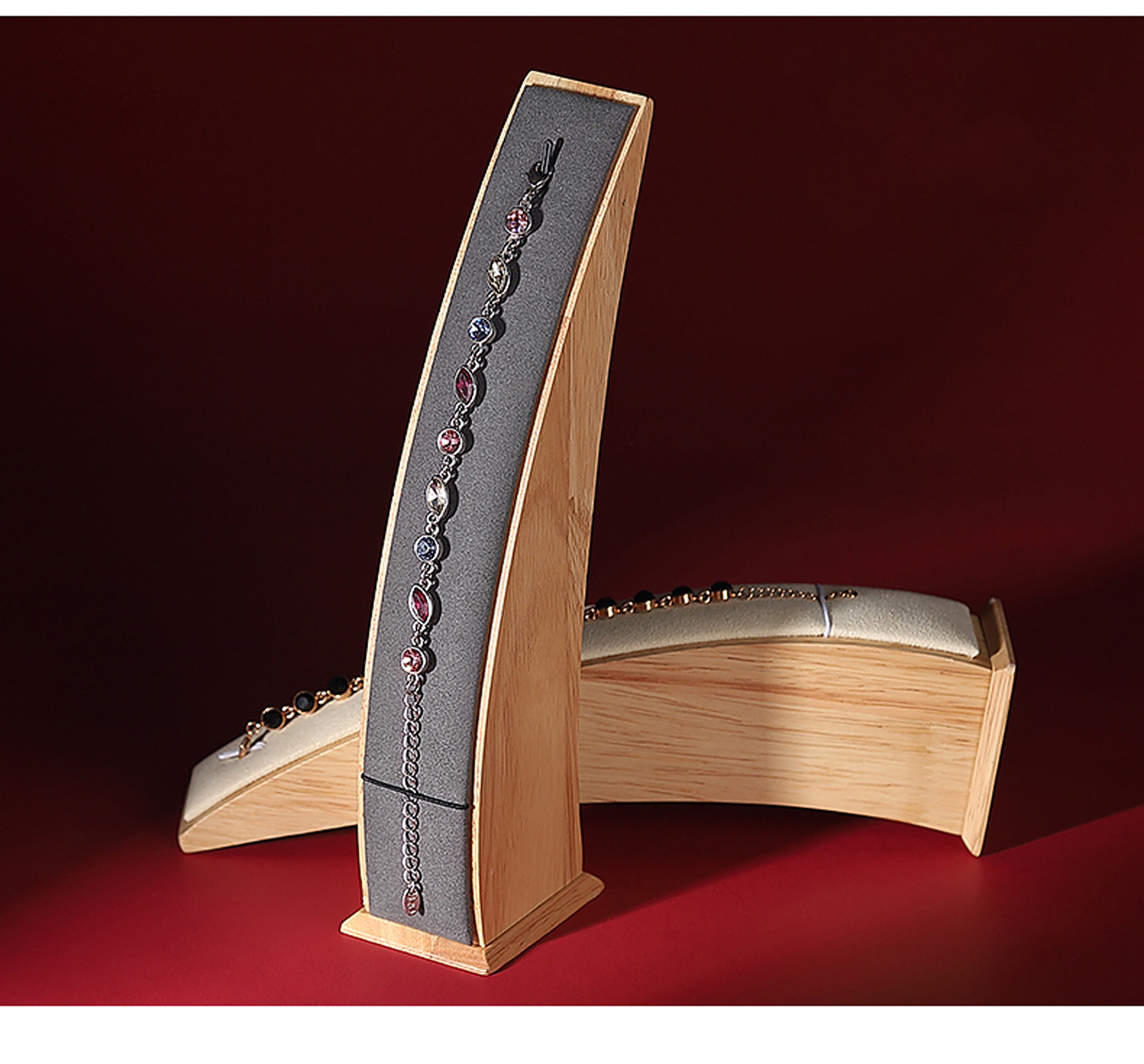 Necklace Stand Wood Long Chain Necklace/pendant Stand - Etsy