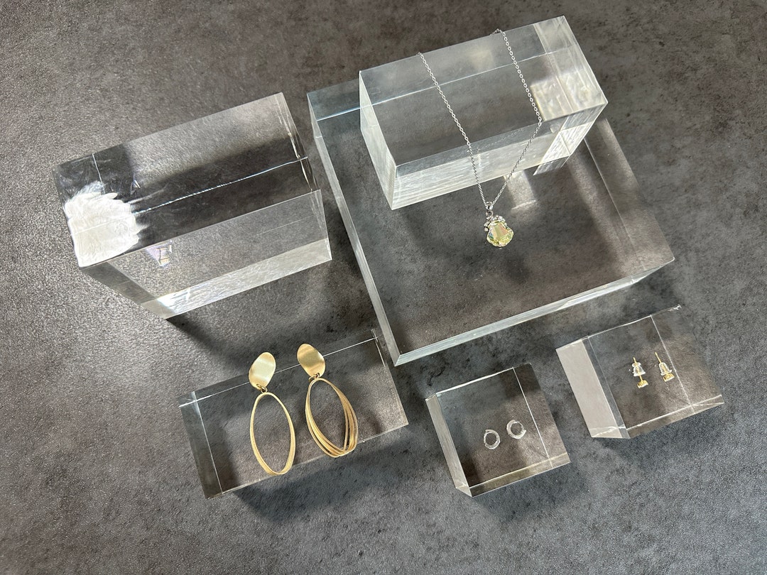 Clear Acrylic Jewelry Display Set, Acrylic Jewelry Stand, Jewelry ...