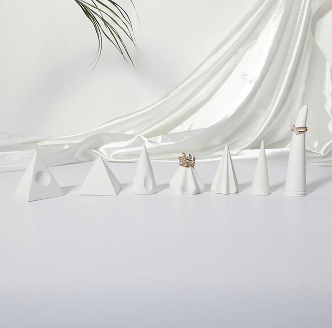 White ring display jewelry organizer ring stand holder | Etsy