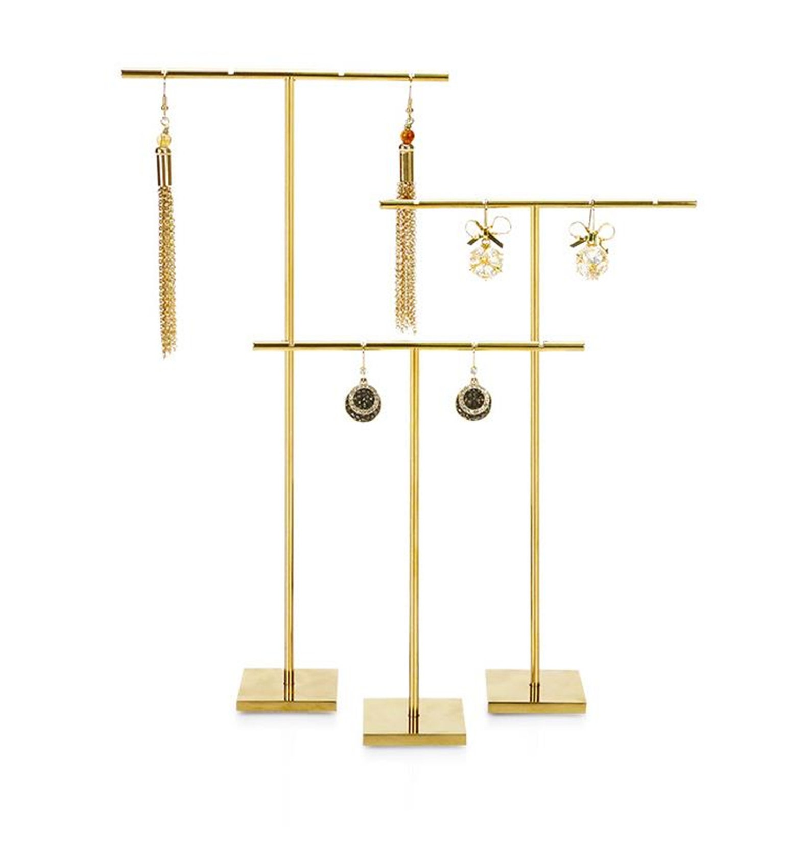 Gold Metal Earring Holder Earring Stand Jewelry Organizer - Etsy