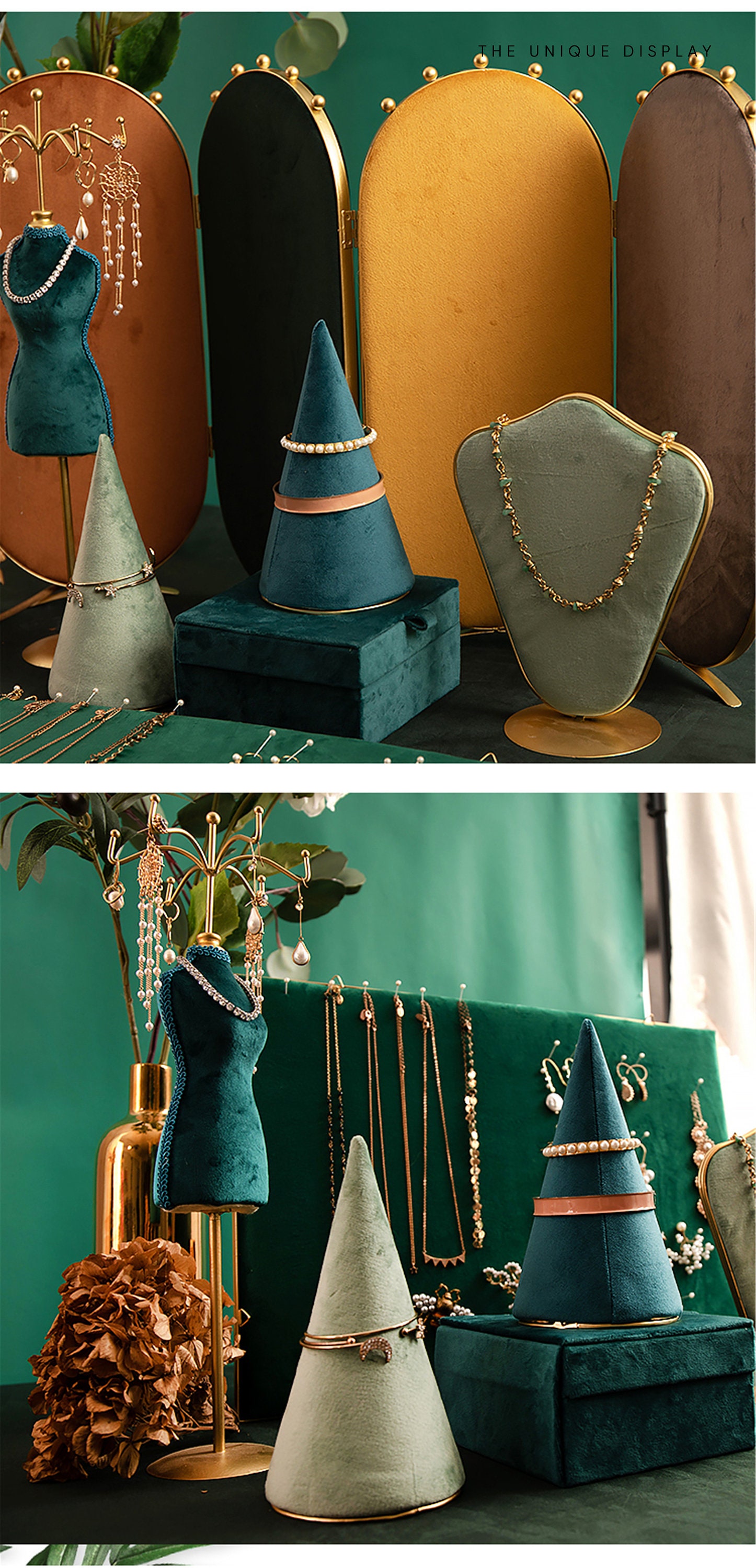 Retro Jewelry Display Velvet Jewelry display ring holder | Etsy