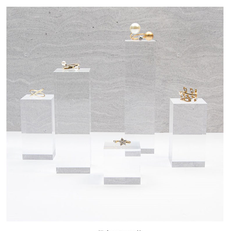 Clear Acrylic Jewelry Display Set Acrylic Jewelry Stand - Etsy