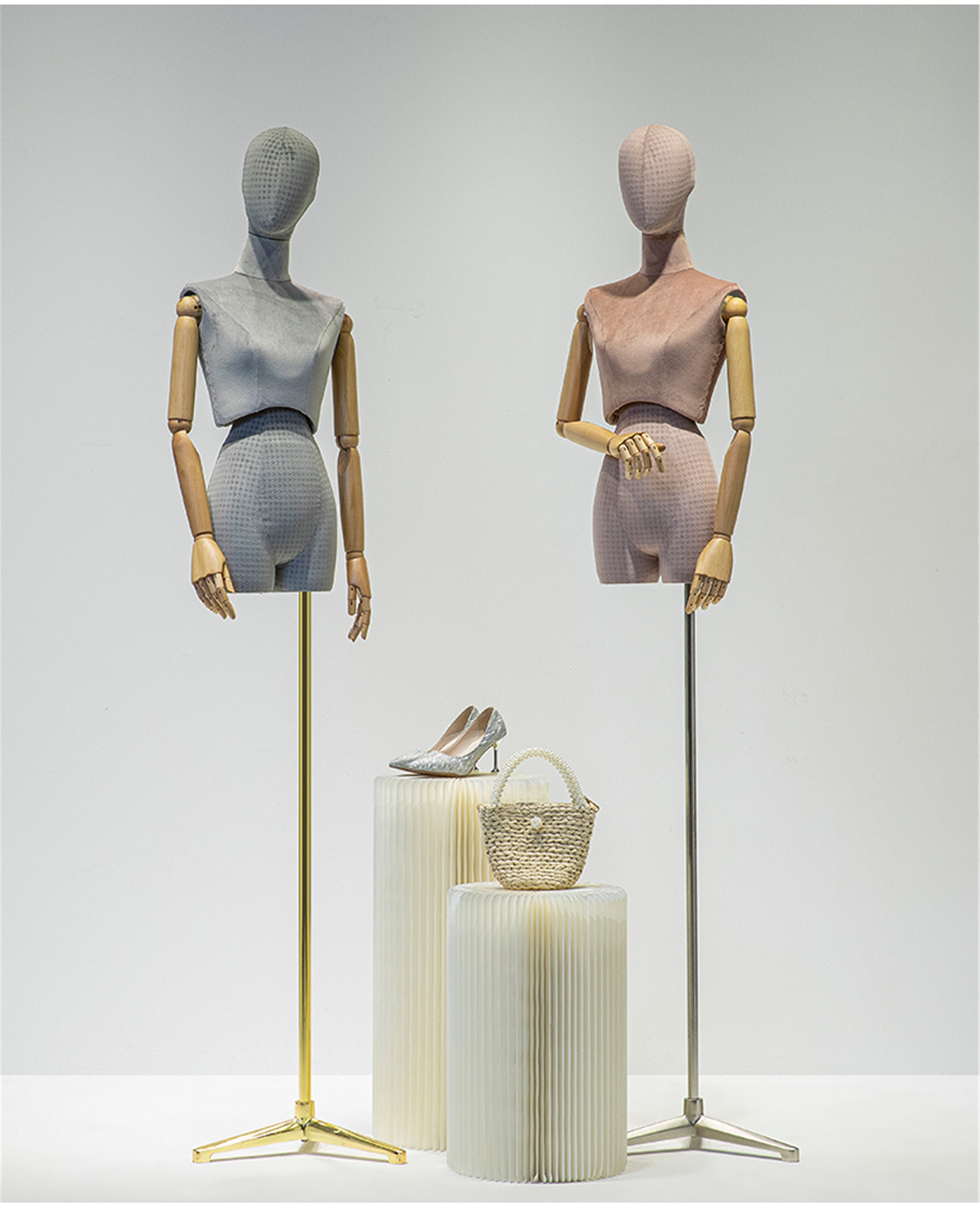 Adjustable Height Female Mannequin Half Body Mannequin with | Etsy