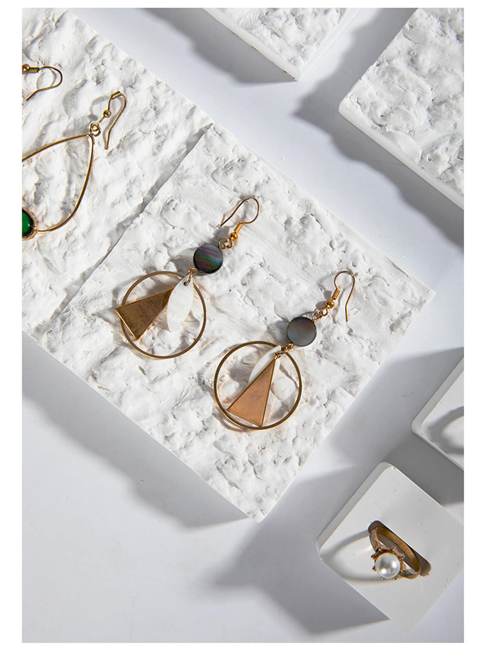 White Rock Soil For Jewelry Display Jewelry Display Set Rock | Etsy