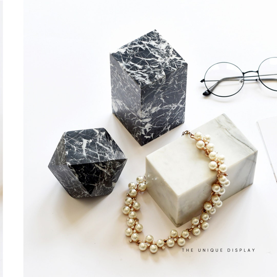 Marbled Jewelry Display Jewelry Display Retail Display - Etsy