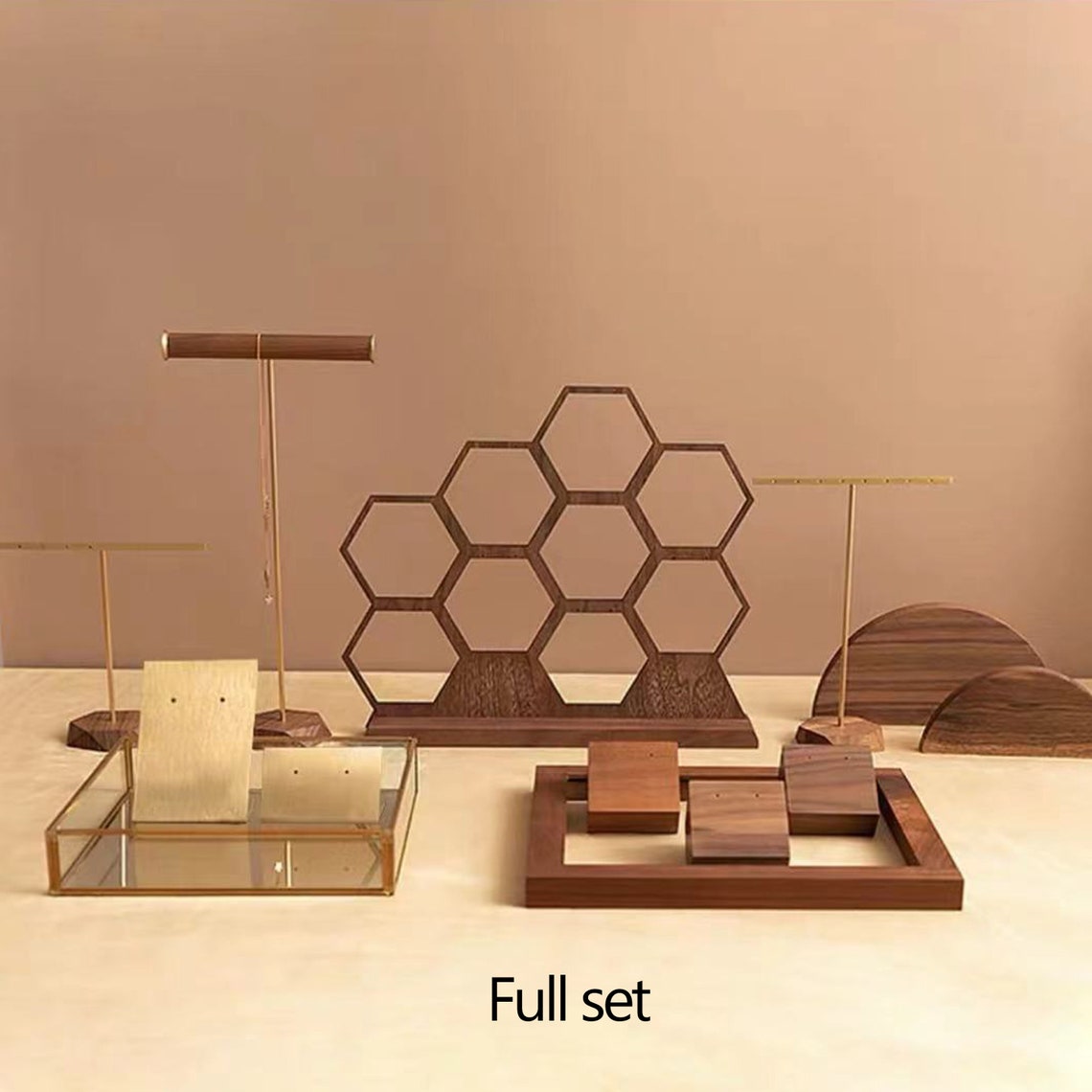 Wood Earrings Display Stand Stud Earrings Display Minimalist - Etsy