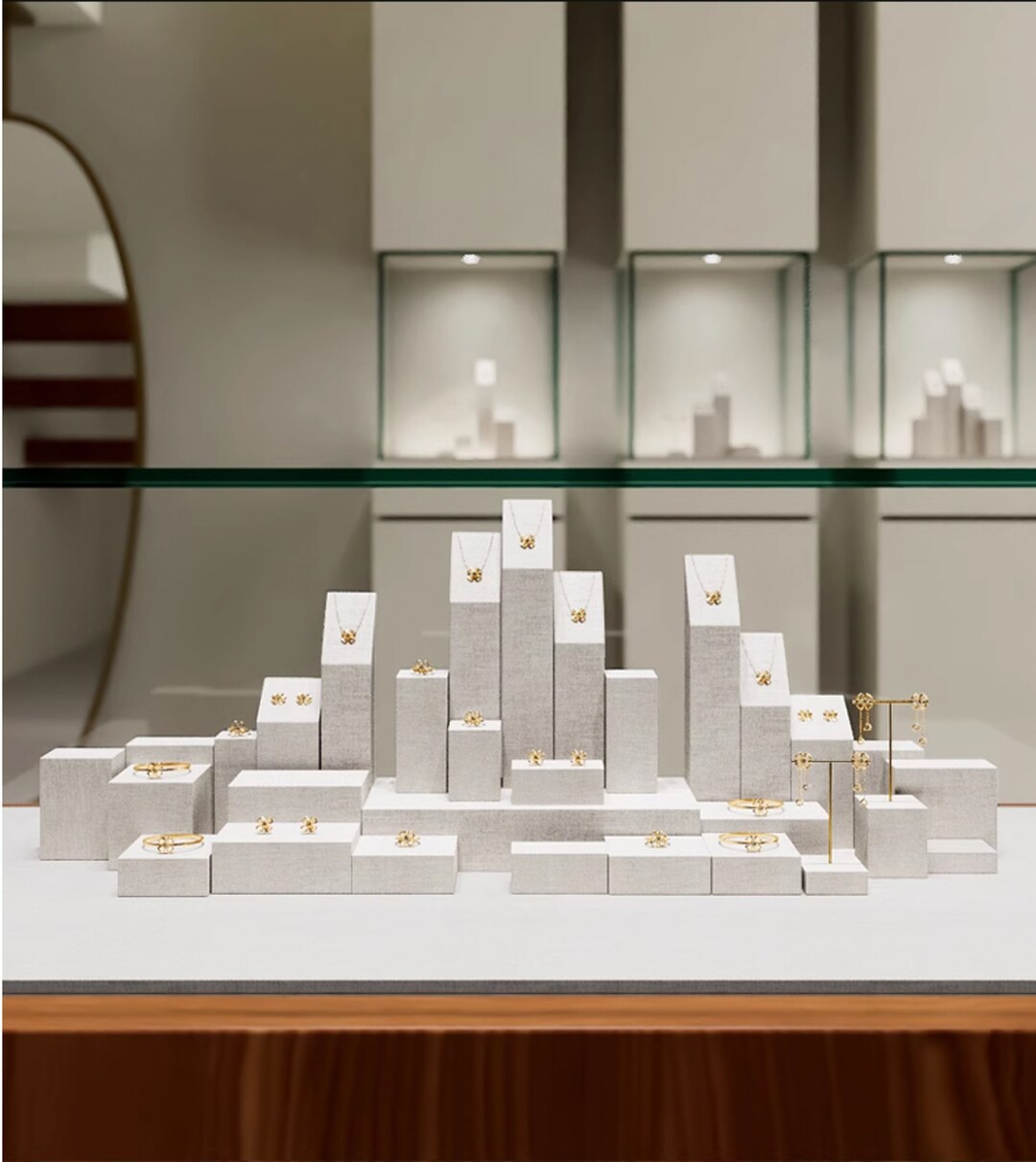 Jewelry Display Set, Necklace Display, Stud Jewelry Display Prop ...