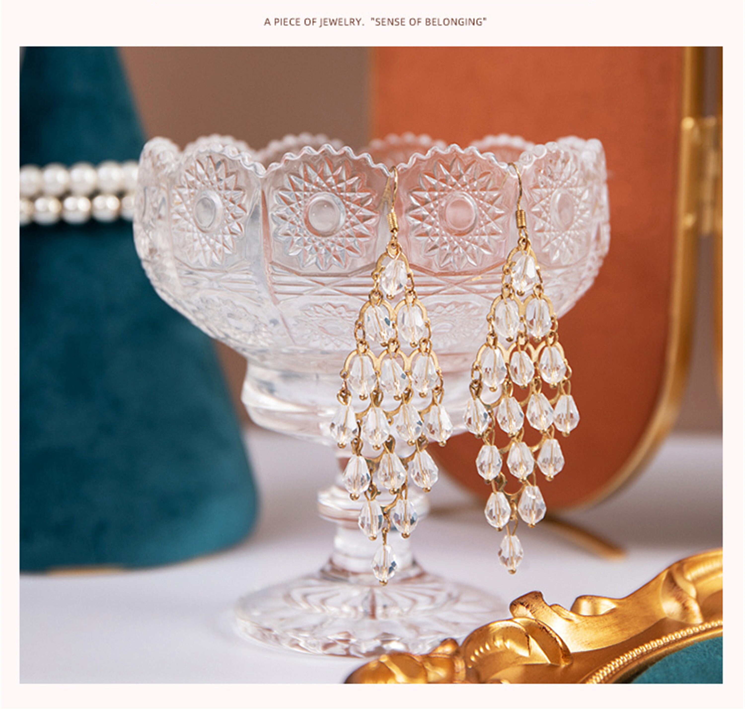 Retro Jewelry Display Velvet Jewelry Display Earring Holder - Etsy UK