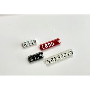 Price Tag, Price Sign, Mini Price Tag, Price Tag for Jewelry Display ...