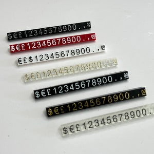 Price Tag, Price Sign, Mini Price Tag, Price Tag for Jewelry Display ...