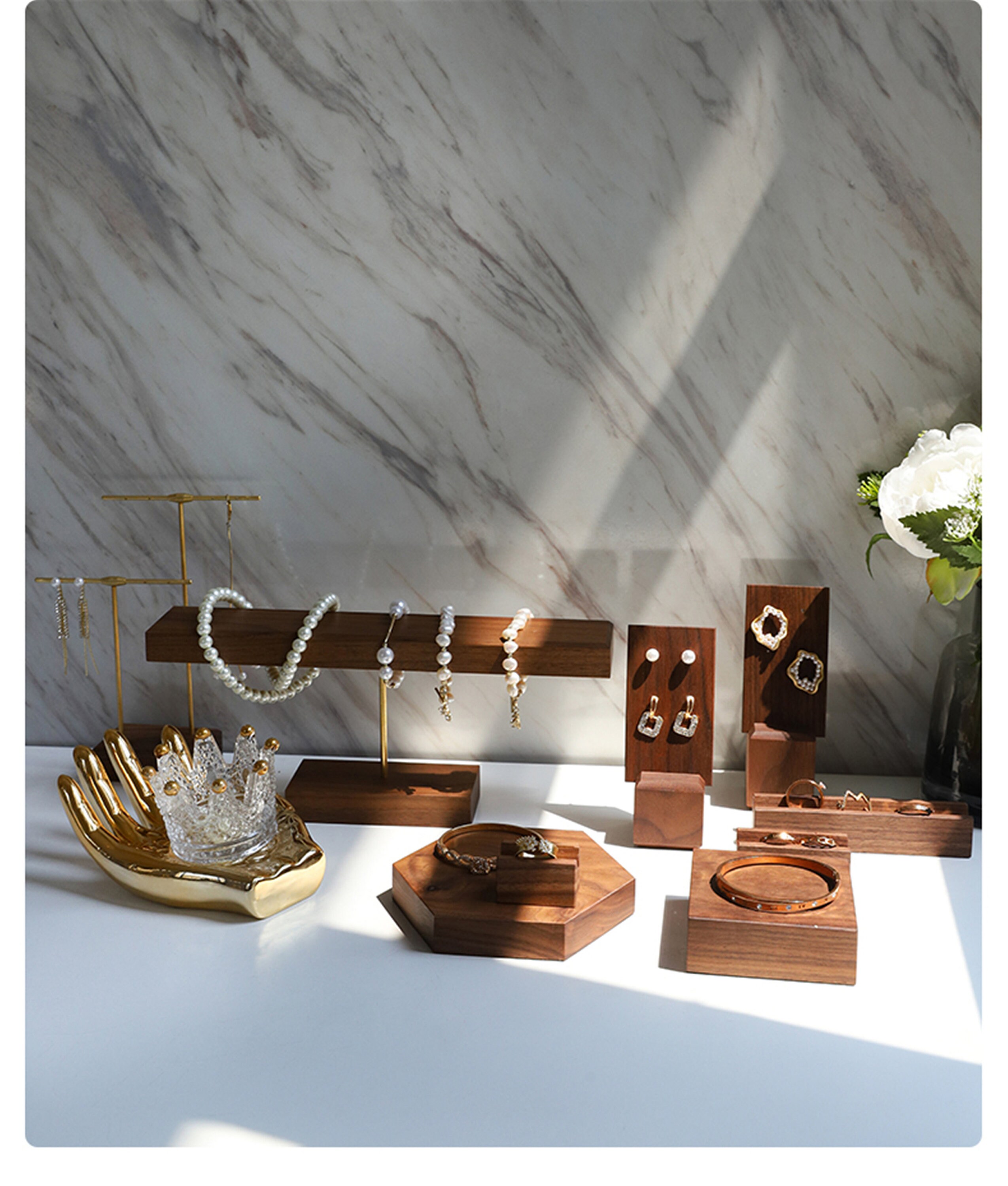 Jewelry display set jewelry organizer ring stand earring | Etsy