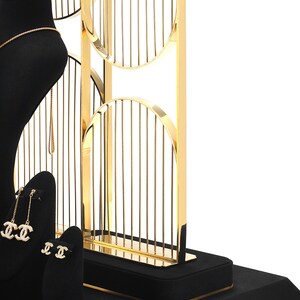 Retro Jewelry Display, Black Velvet Jewelry Display, Earring Holder ...