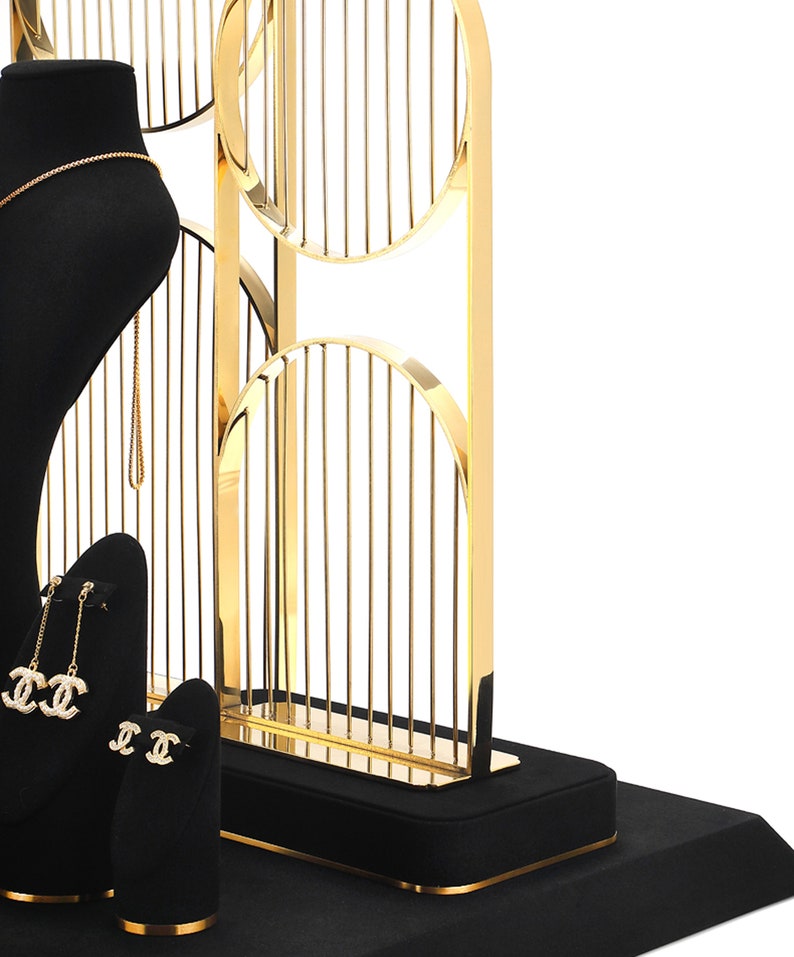 Retro Jewelry Display Black Velvet Jewelry Display Earring - Etsy