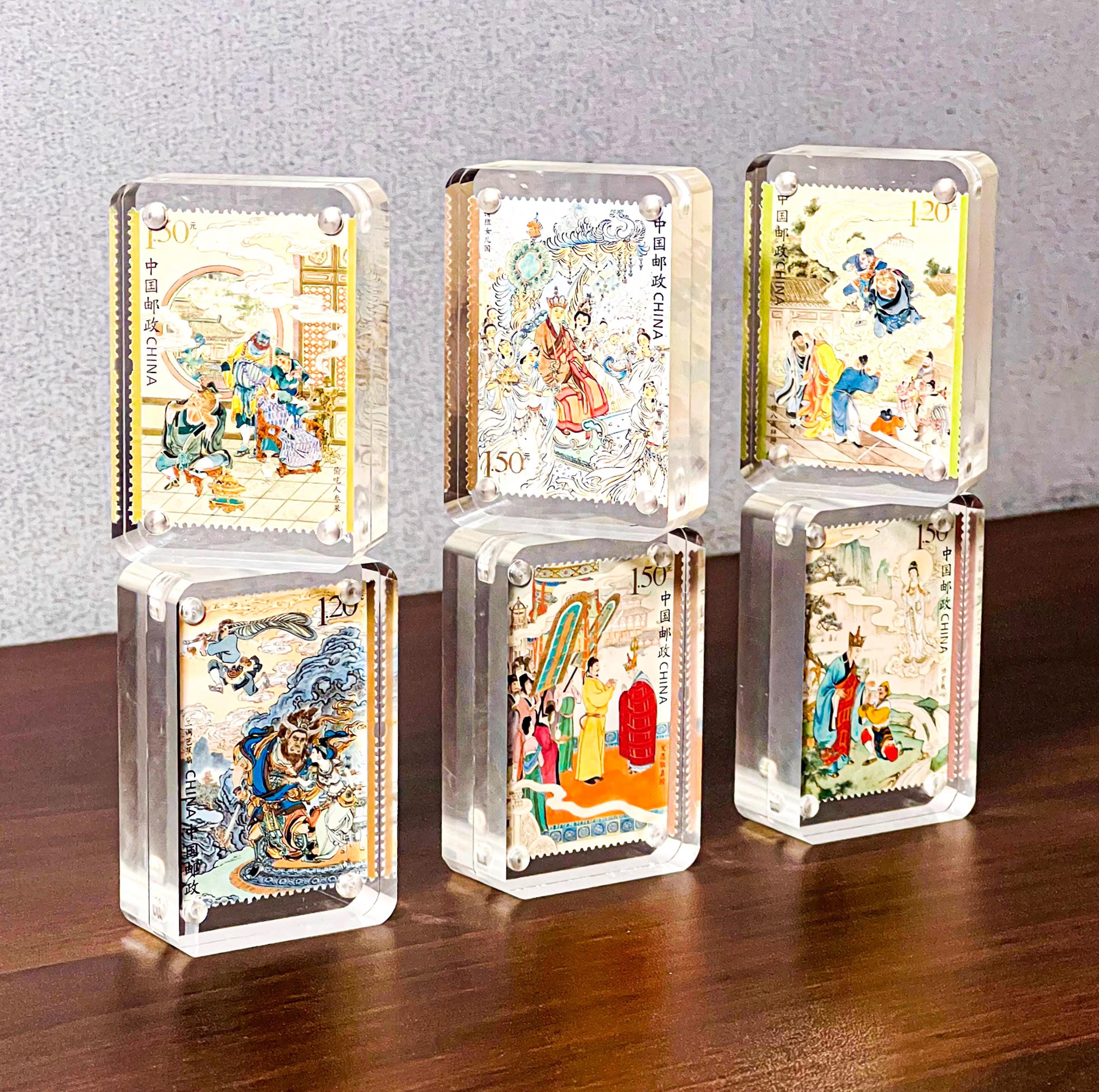 Clear Acrylic Postage Stamp Display: Magnetic Price Tag Sign 4x6x1cm - Etsy