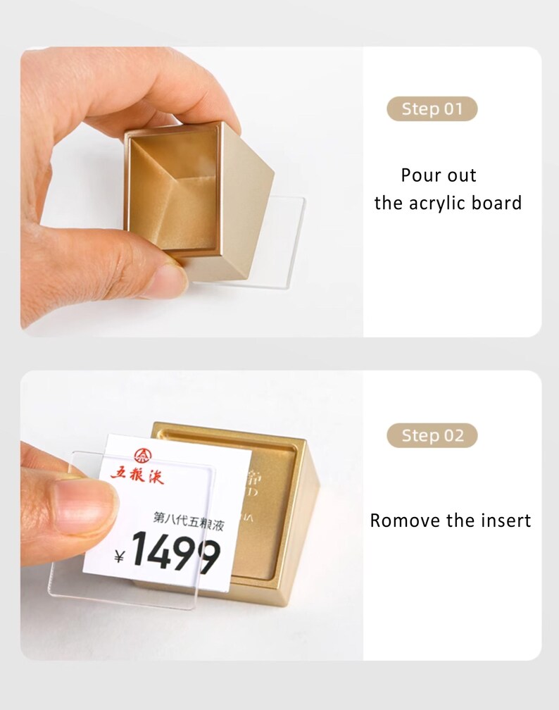 Clear Acrylic Price Tag: Retail Shop Counter Display - Etsy