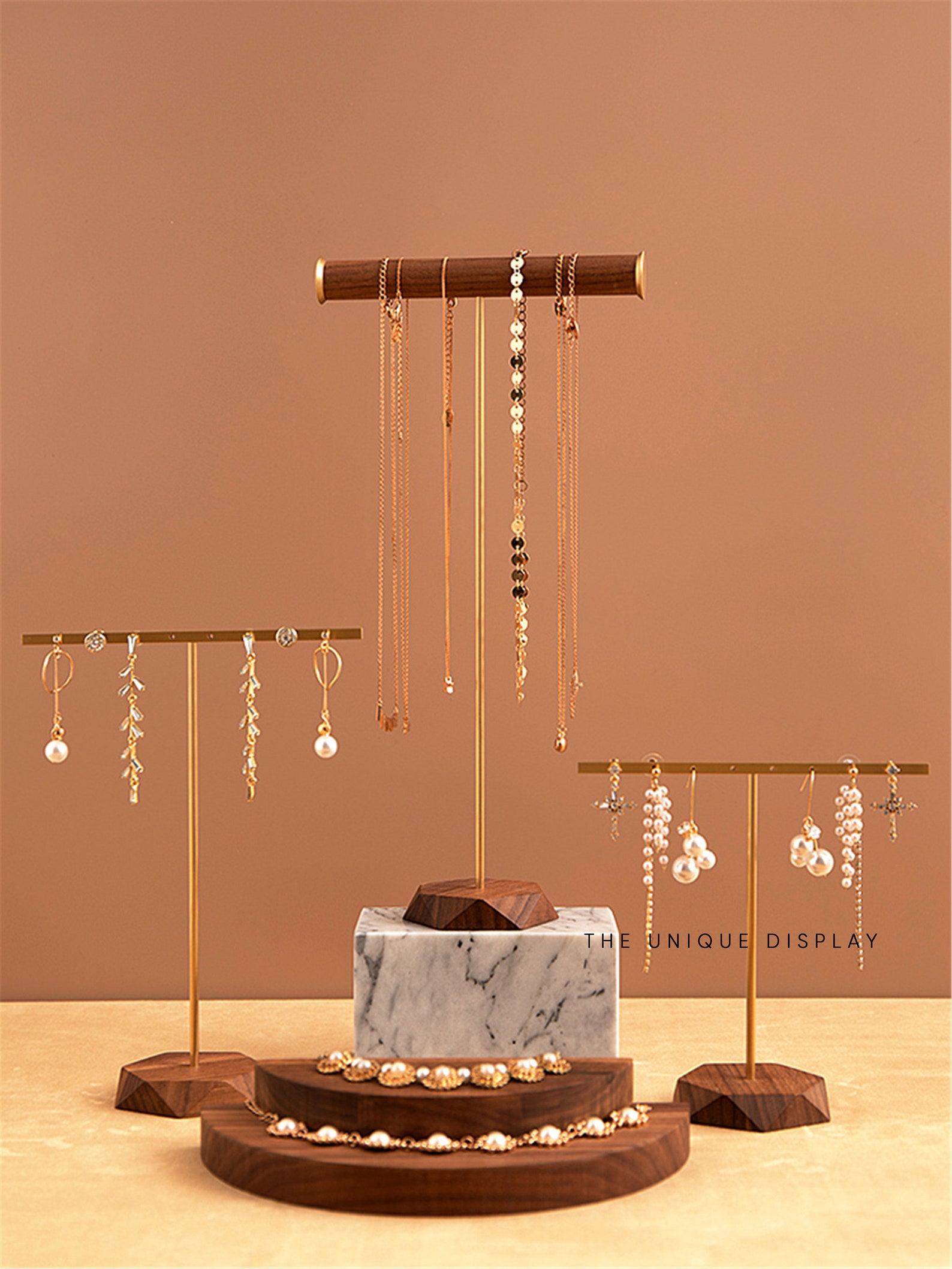 Wood Earrings Display Stand Stud Earrings Display Minimalist - Etsy