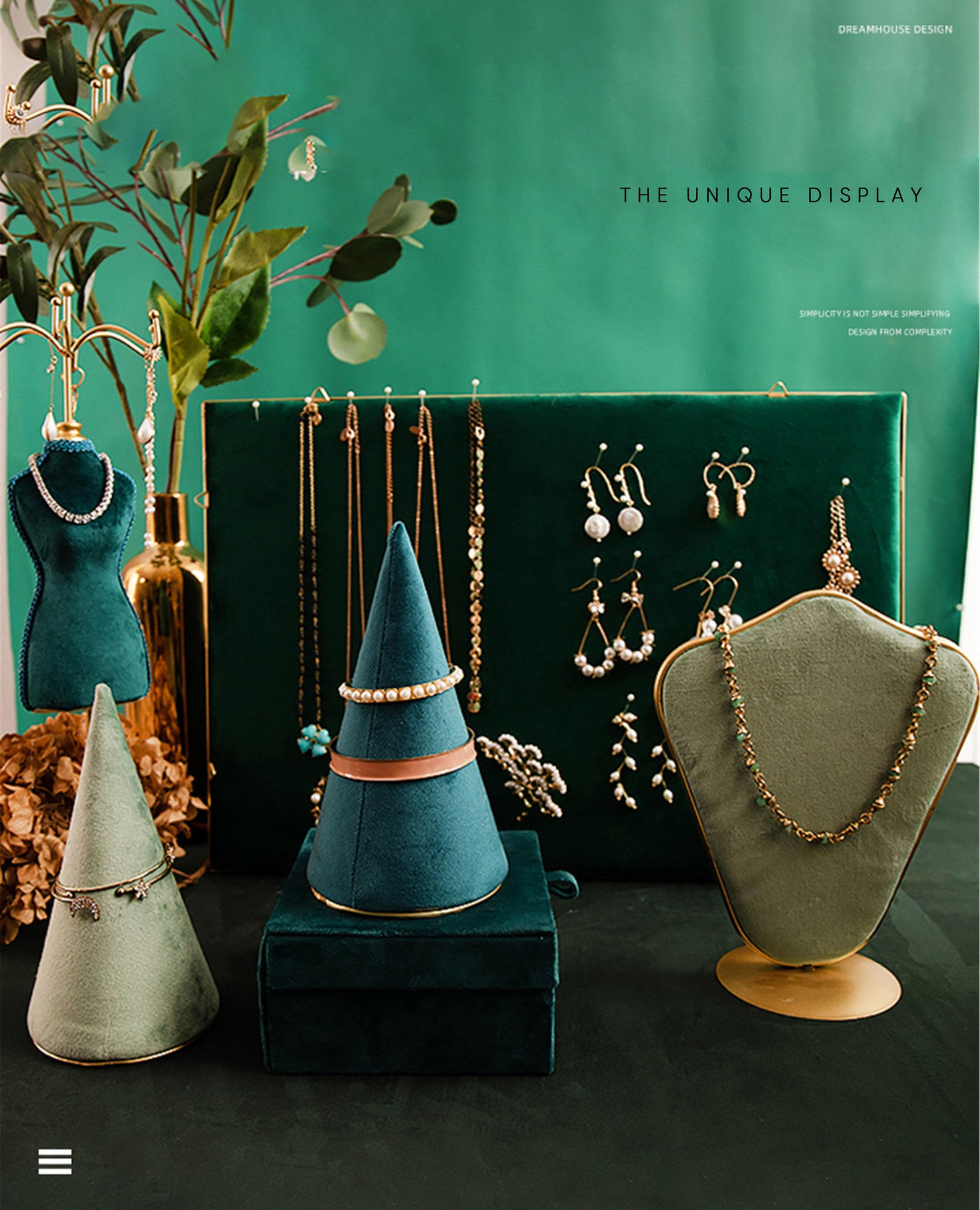 Retro Jewelry Display velvet Jewelry Display Ring Holder - Etsy