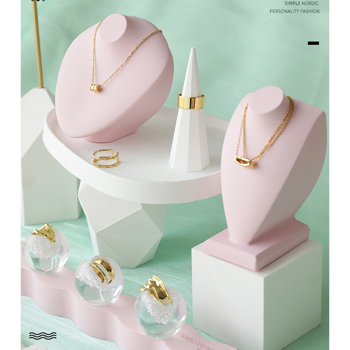 Jewelry Organizer Pink Plaster for Jewelry Display Jewelry - Etsy