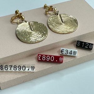 Price Tag, Price Sign, Mini Price Tag, Price Tag for Jewelry Display ...