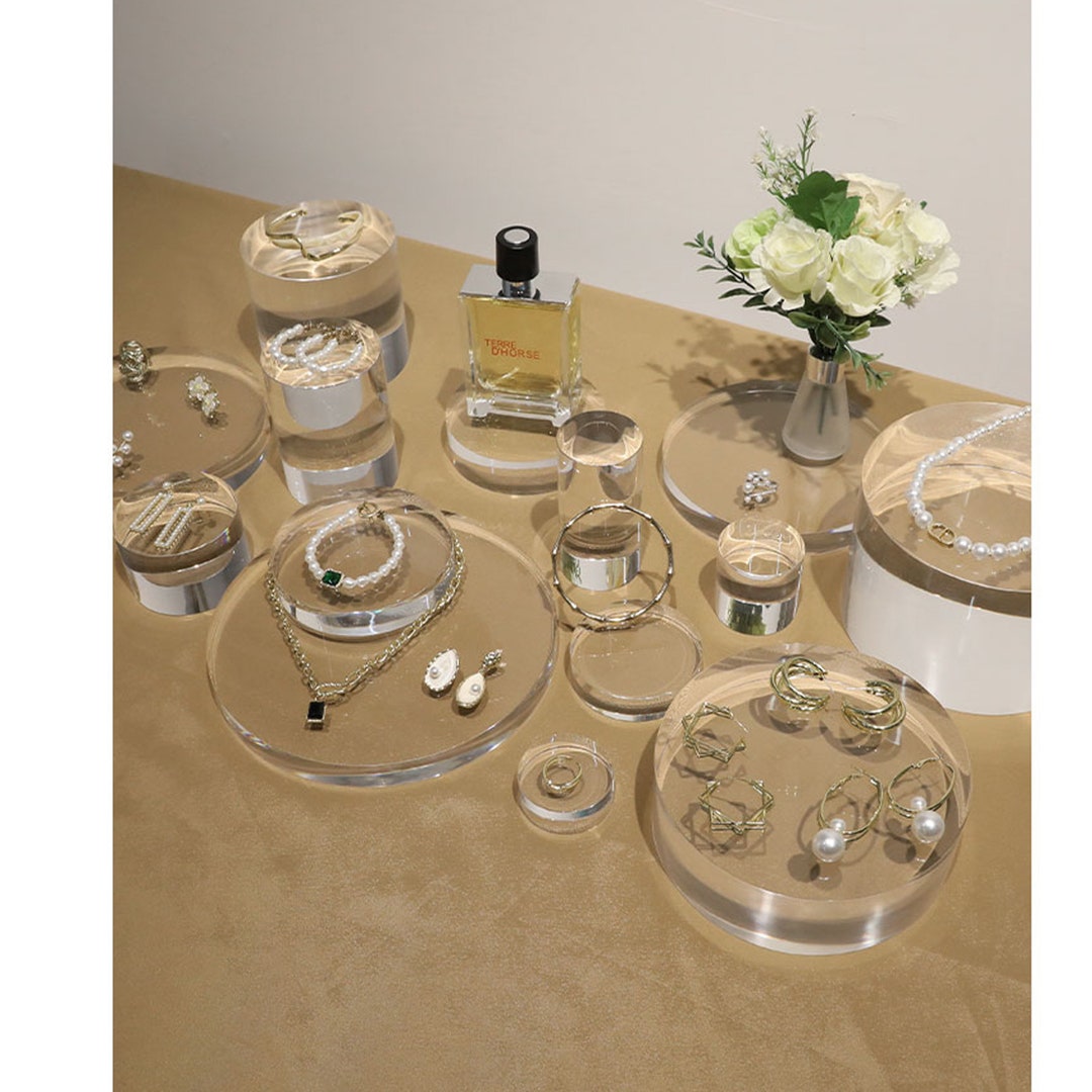 Clear Acrylic Jewelry Display Set, Acrylic Jewelry Stand, Jewelry ...