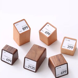 Business Name Sign, Price Tag, Branding Sign, Wooden Price Tag, Number ...