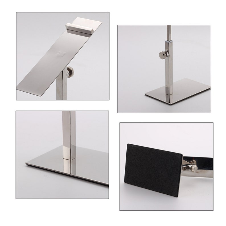 Adjustable Height Stainless Steel Shoe Display Stand: Retail Rack - Etsy