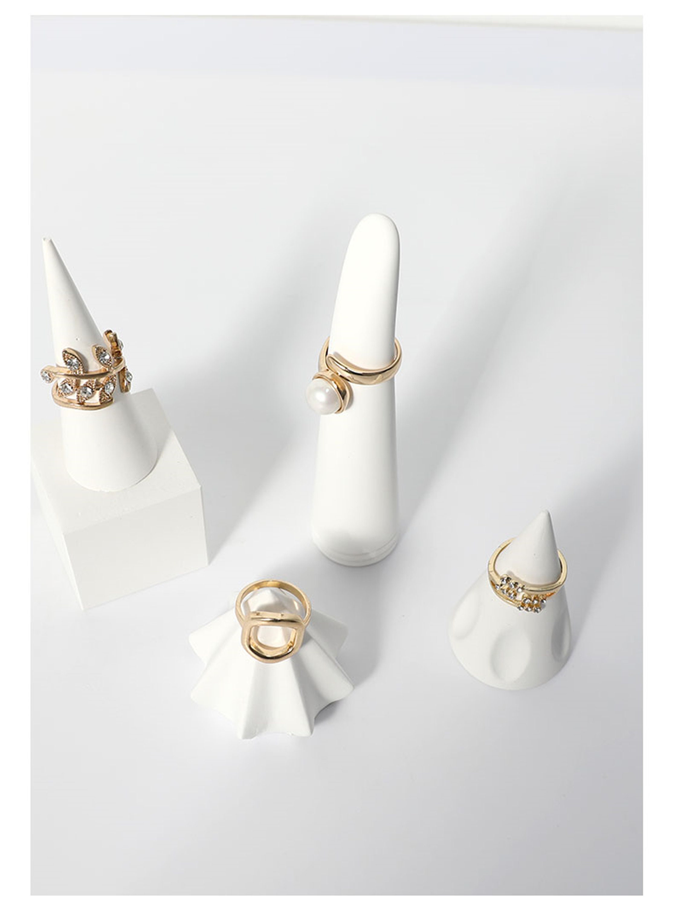 White ring display jewelry organizer ring stand holder | Etsy