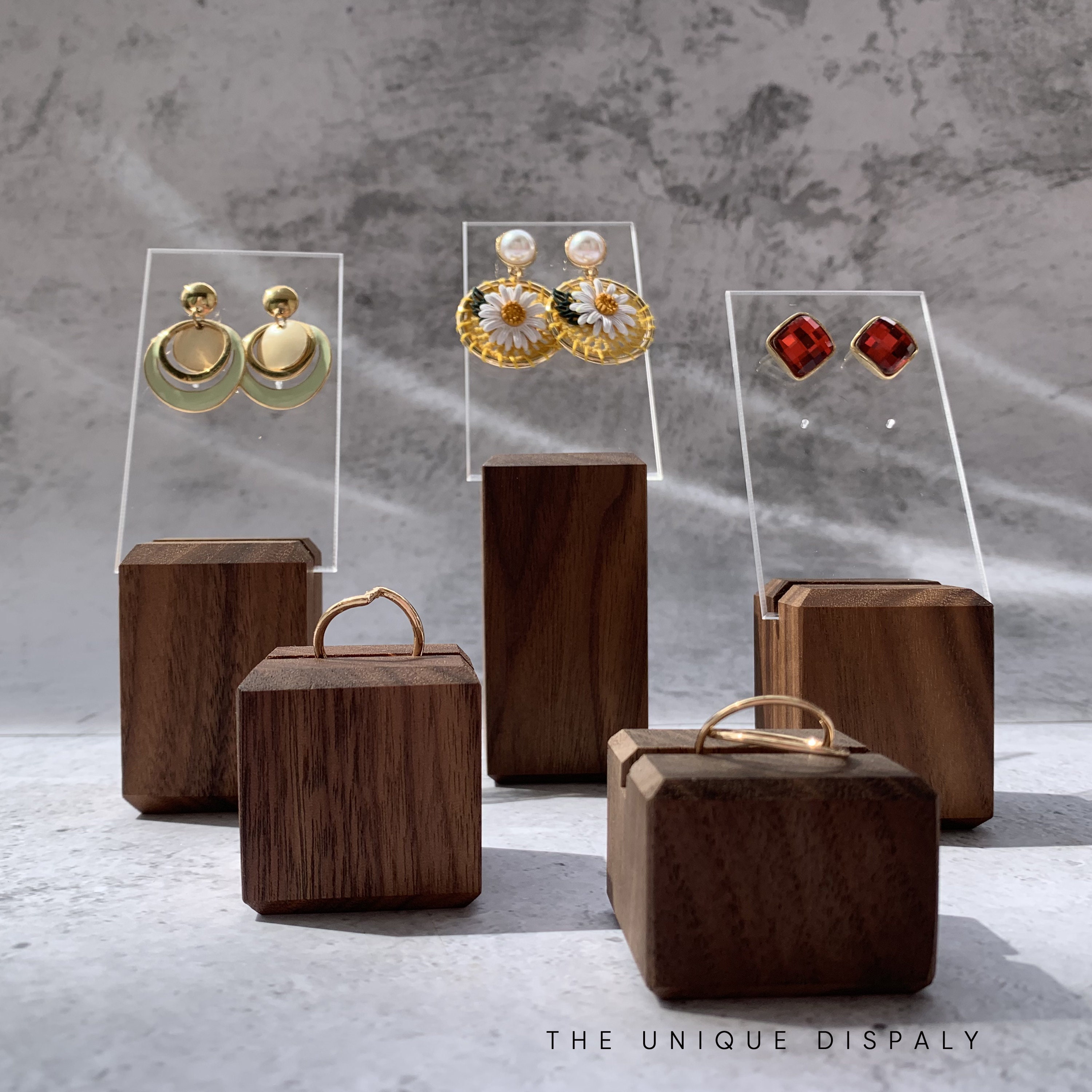 Wood Earring Holder Stud Stand Earring Display Wooden - Etsy