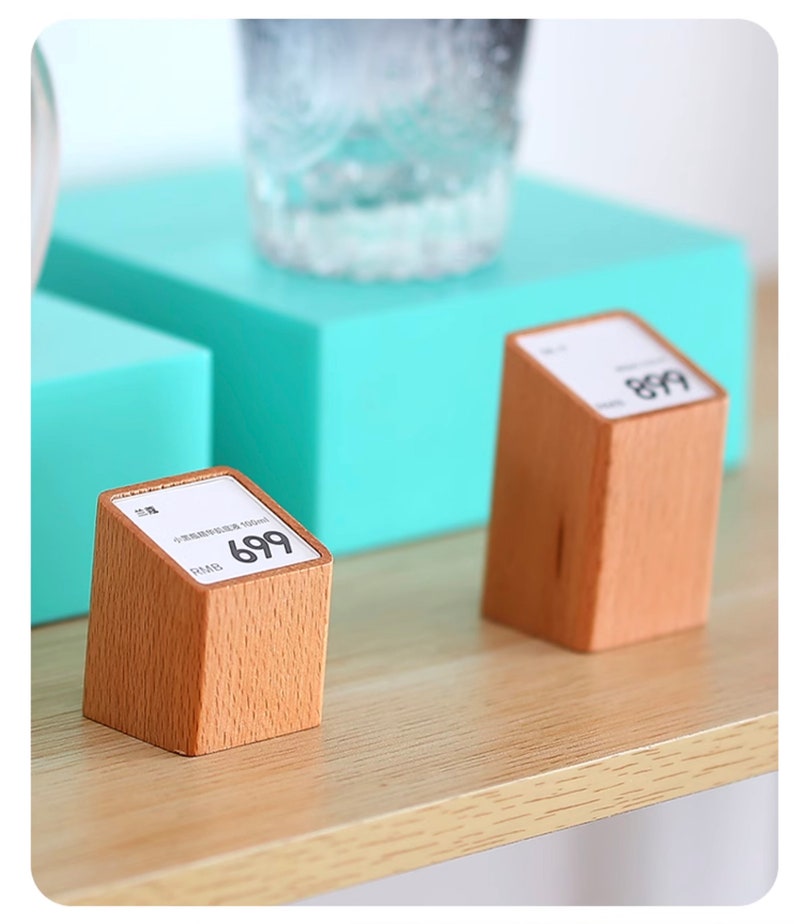 Wooden Acrylic Price Tag: Retail Shop Branding Sign - Etsy