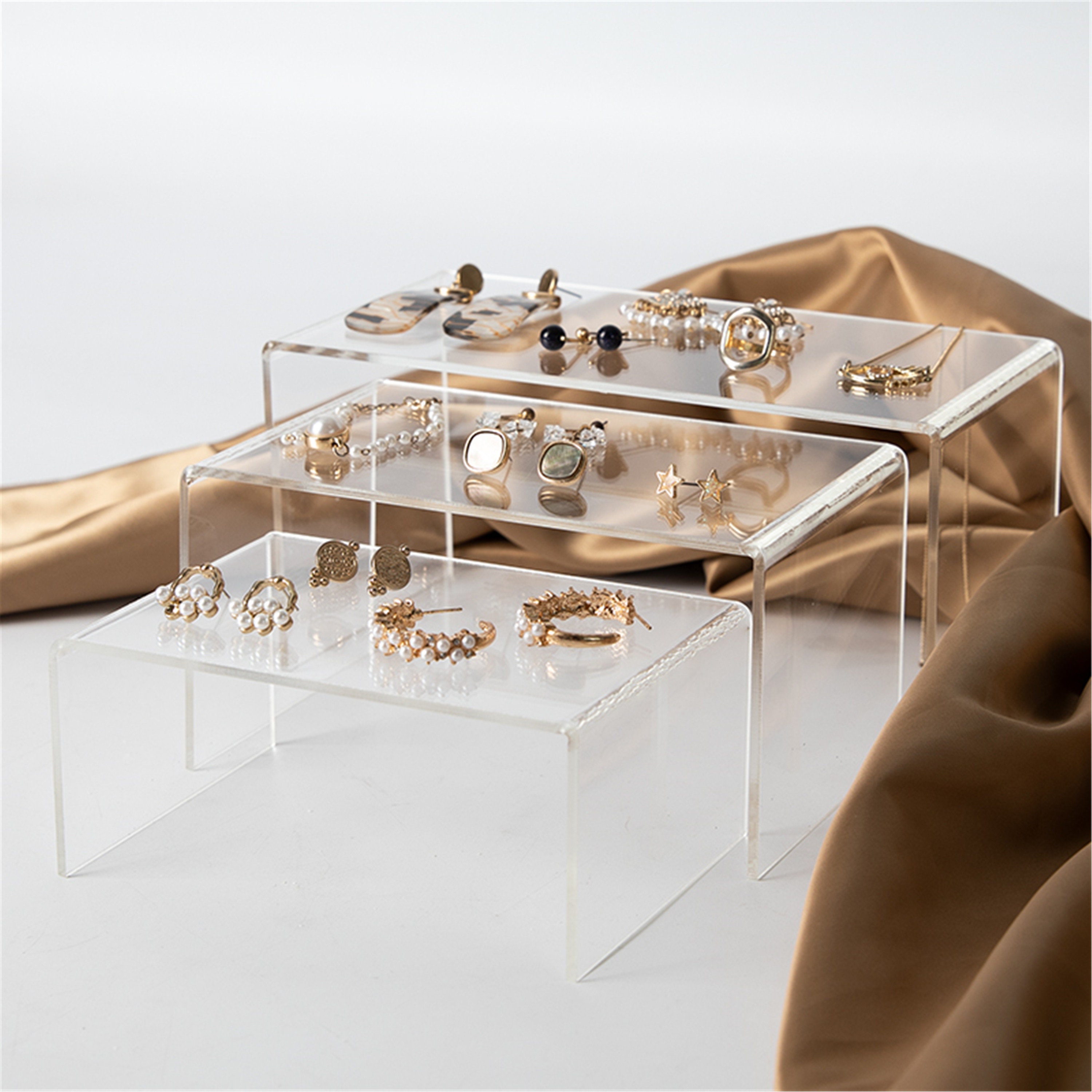 Clear Acrylic Jewelry Display Set Acrylic Jewelry Stand - Etsy
