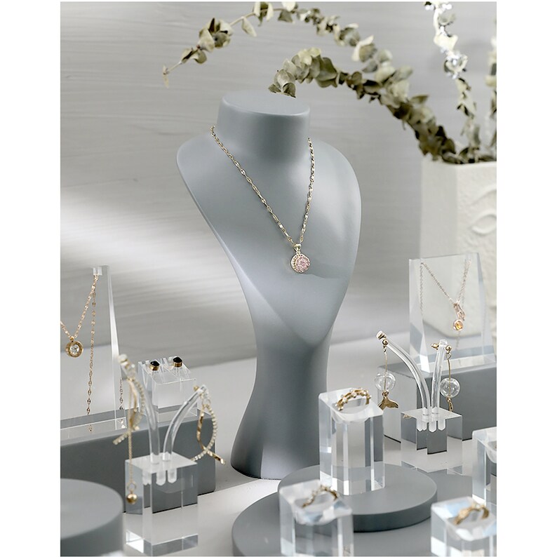 Grey Mannequin Display for Jewelry Display Necklace Holder - Etsy