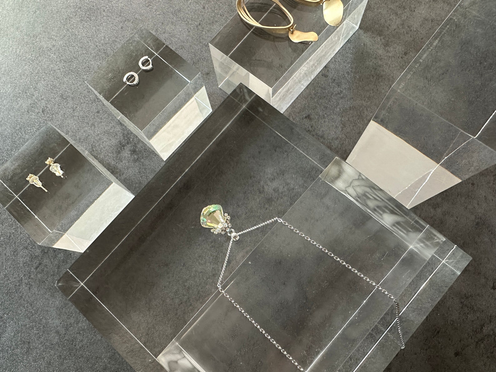 Clear Acrylic Jewelry Display Set Acrylic Jewelry Stand - Etsy