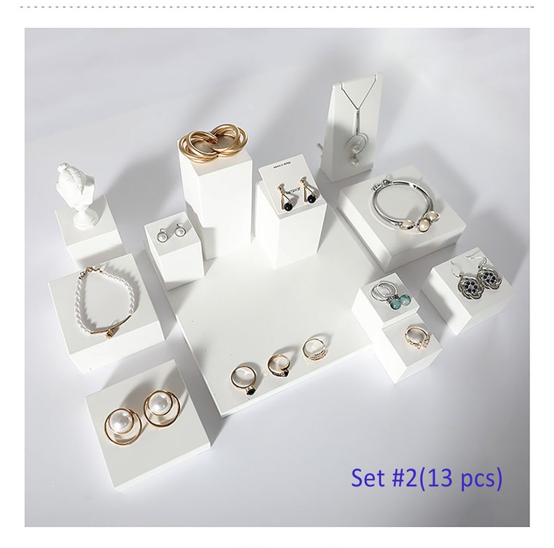 White Plaster for Jewelry Display Jewelry Display Set - Etsy