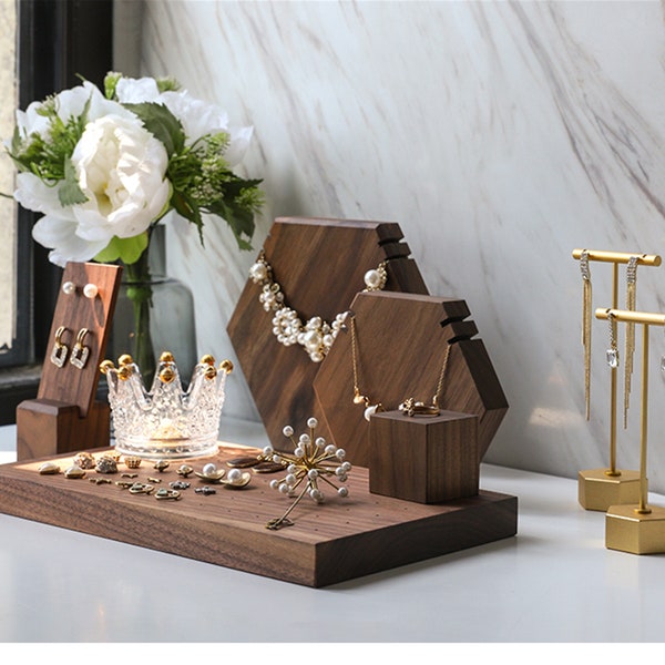 Wood Jewelry Display - Etsy