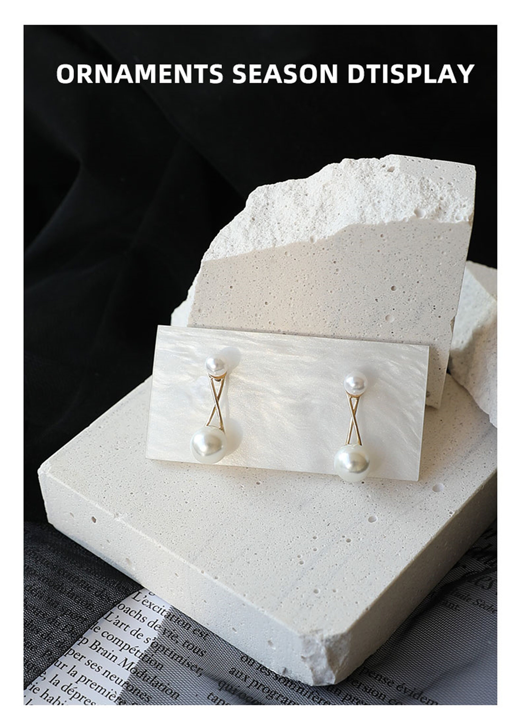 White Acrylic Earring Stand Earring Display Holder Jewelry - Etsy