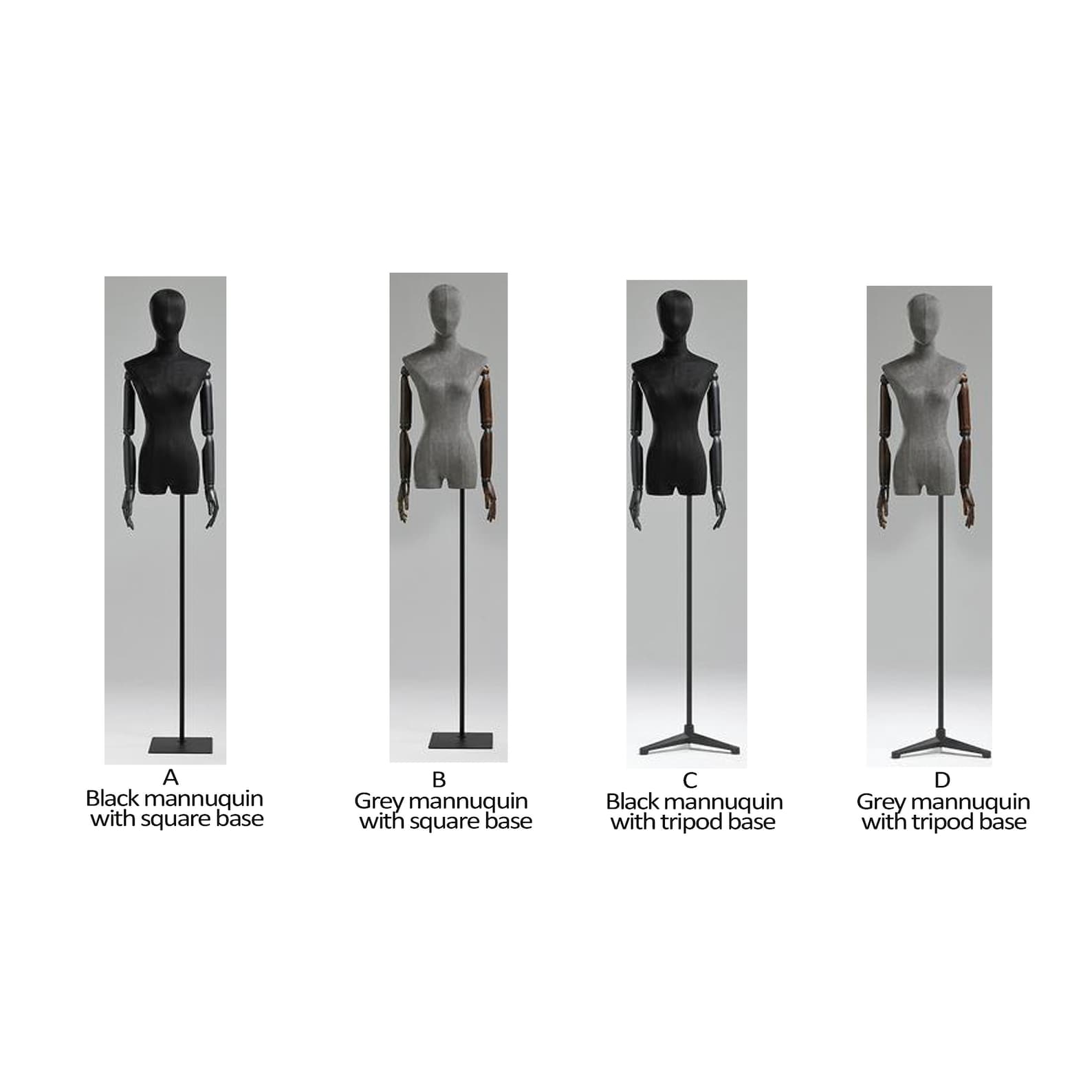 Adjustable Height Female Mannequin Half Body Mannequin With | Etsy