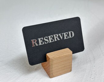 Branding Stand, Business Card Holder, Price Tag, Brand Sign, Wooden ...