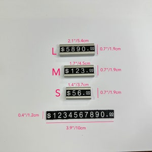 Price Tag, Price Sign, Small Price Tag, Price Tag for Jewelry Display ...