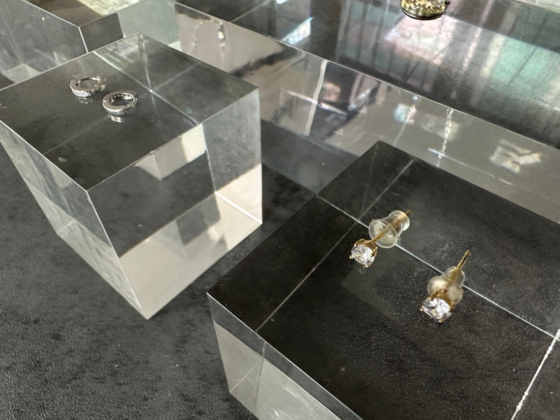 Clear Acrylic Jewelry Display Set Acrylic Jewelry Stand - Etsy