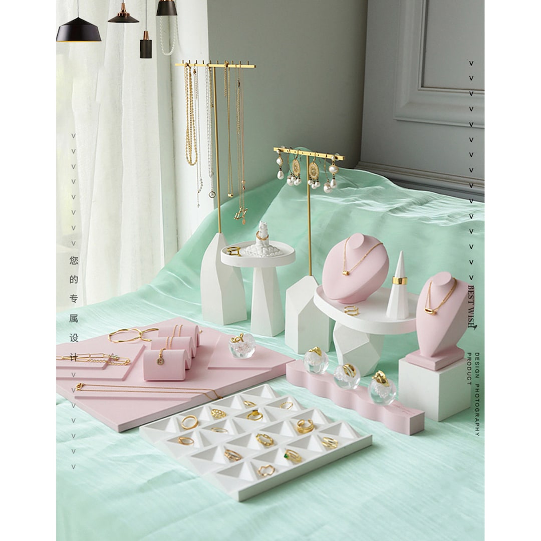 Jewelry Organizer, Pink Plaster for Jewelry Display, Jewelry Display ...