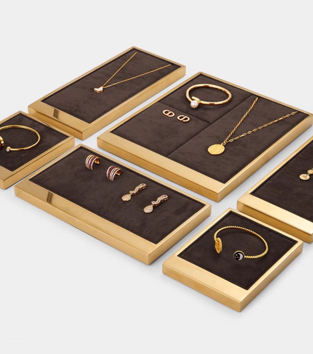 Metal Jewelry Display Set, Metal Jewelry Display, Necklace Display ...