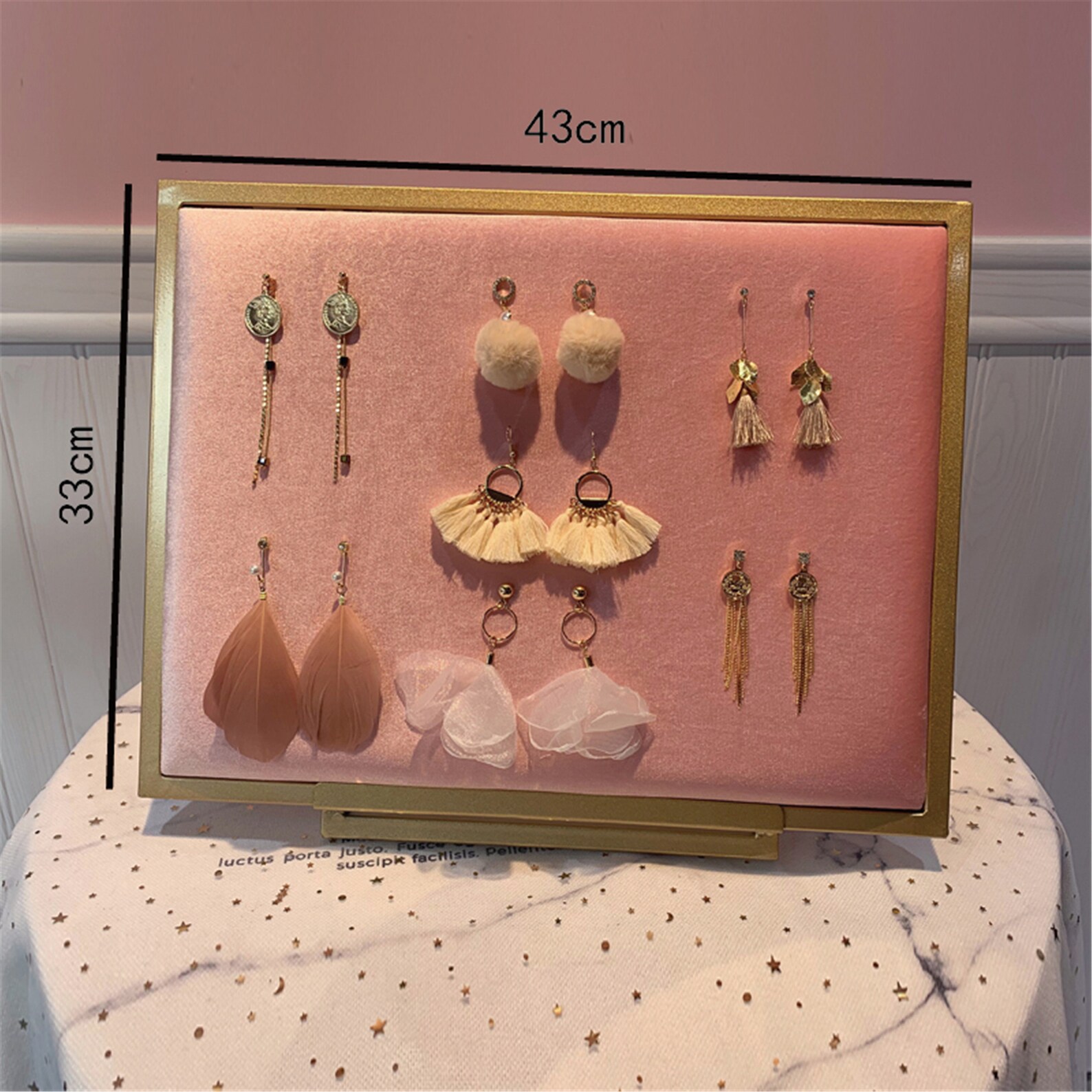 Velvet Earring Display Frame Velvet Jewelry Display Earring - Etsy