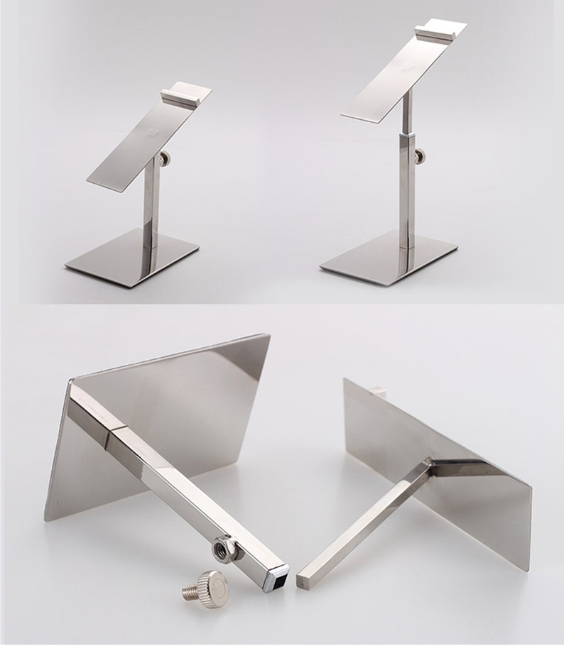 Adjustable Height Stainless Steel Shoe Display Stand: Retail Rack - Etsy