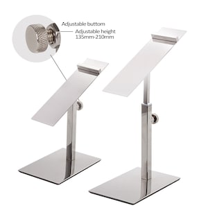 Adjustable Height Stainless Steel Shoe Display Stand Holder, Shoe Rack ...