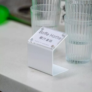 Branding Stand, Price Tag, Brand Sign, Clear Acrylic Brand Sign, Price ...