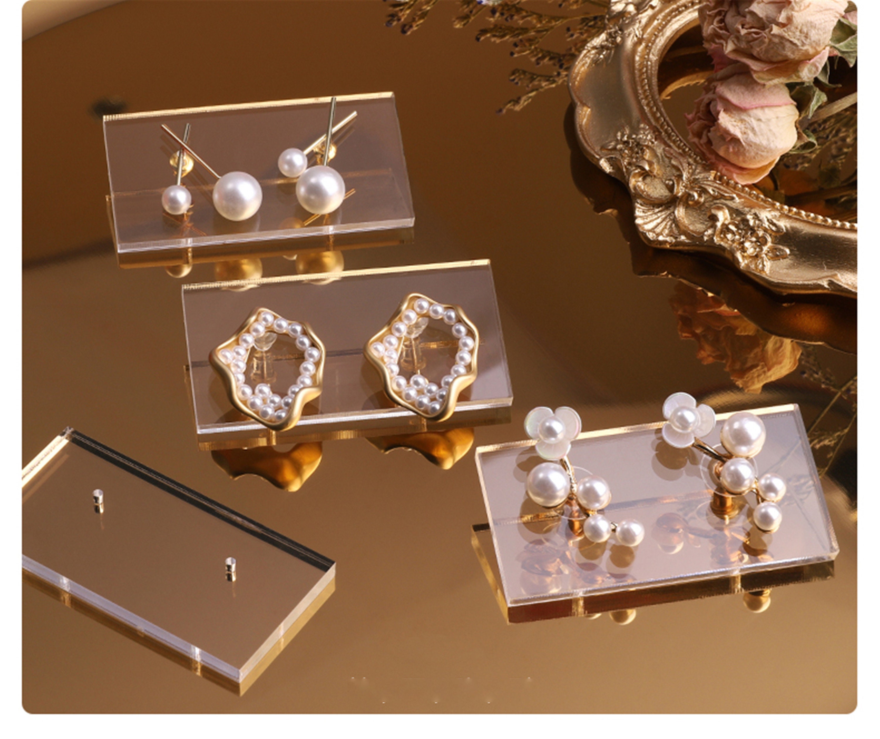 Clear Acrylic Earring Display Stand: Jewelry Organizer (6x3cm) - Etsy